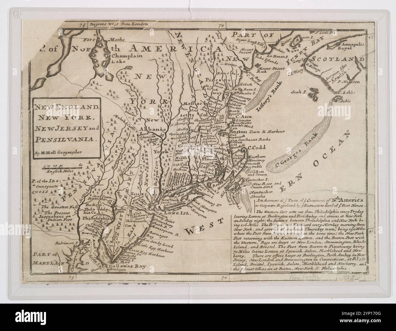1732 map america hi-res stock photography and images - Alamy