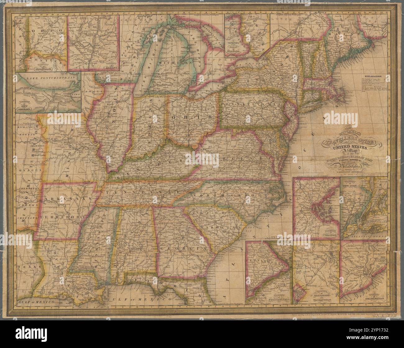 Mitchell's travellers guide through the United States: a map of the ...