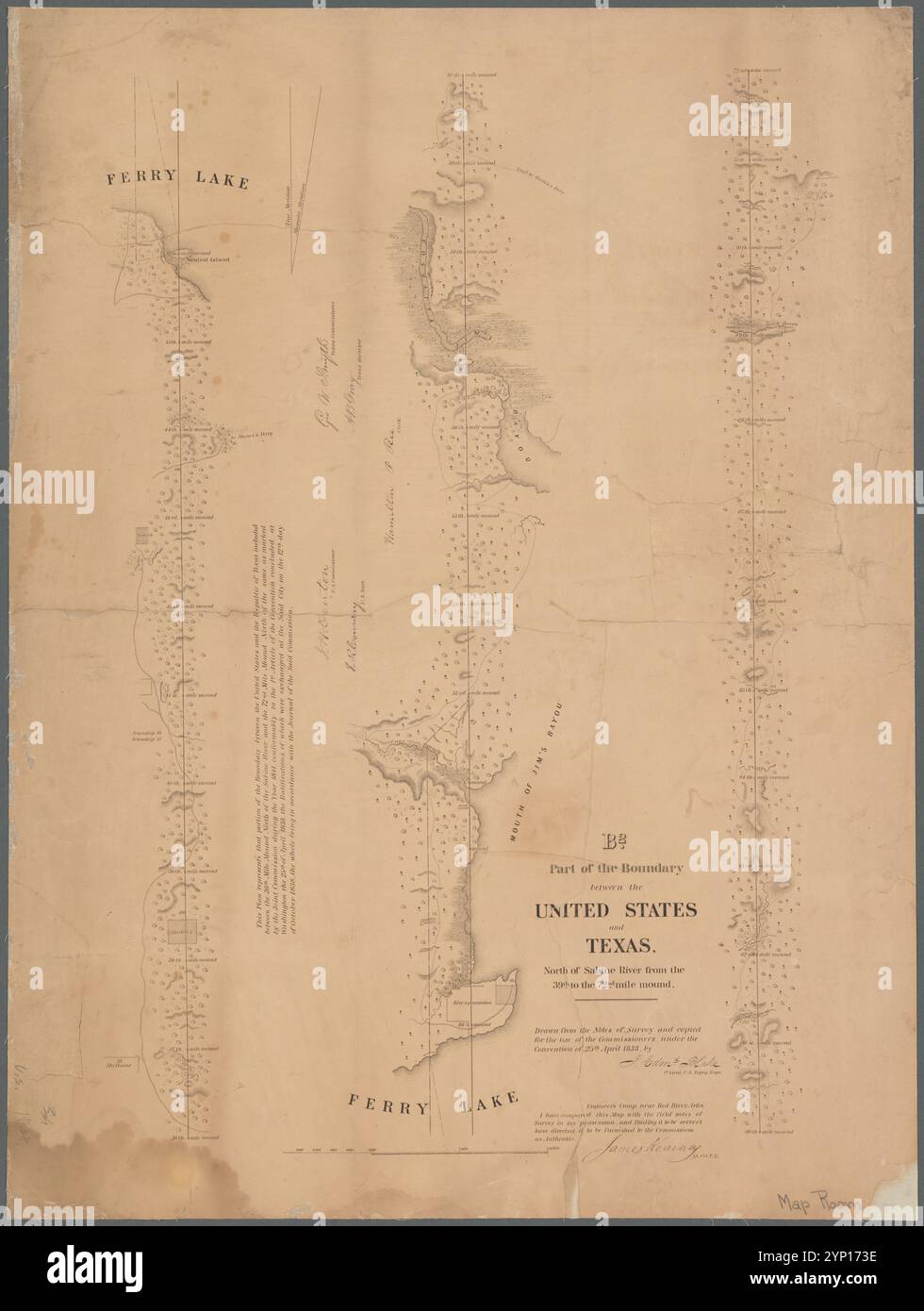 1846 map of texas hi-res stock photography and images - Alamy
