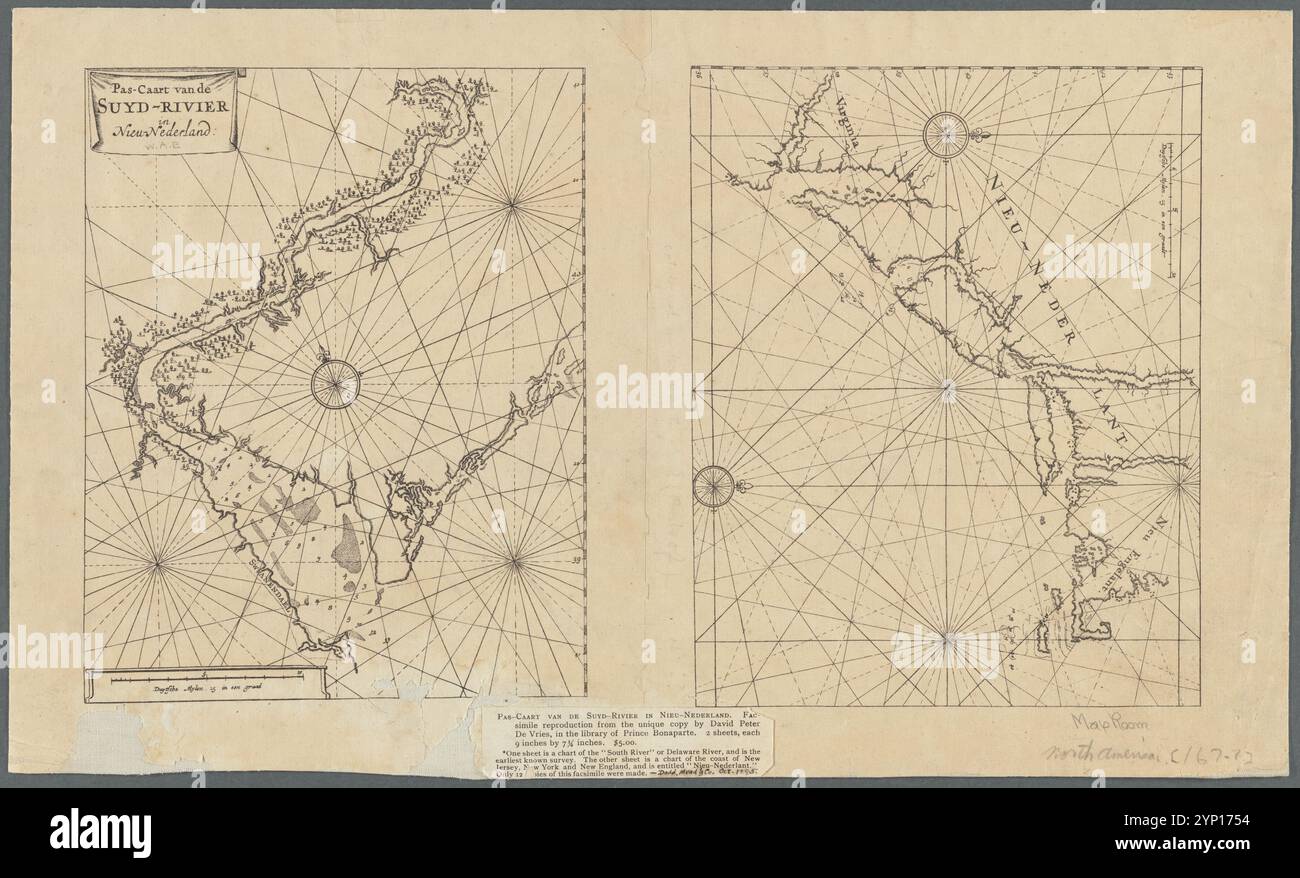Pas-caart van de Suyd-Rivier in Nieu-Nederland 1895 by Dodd, Mead ...
