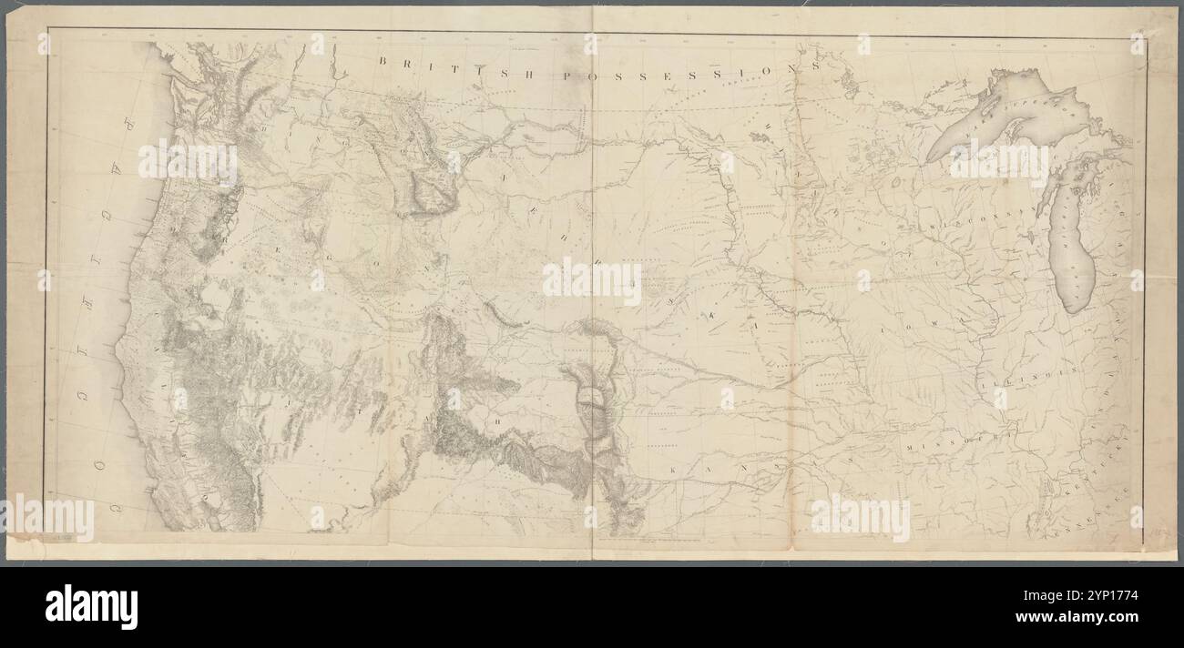Map of the territory of the United States from the Mississippi River to ...
