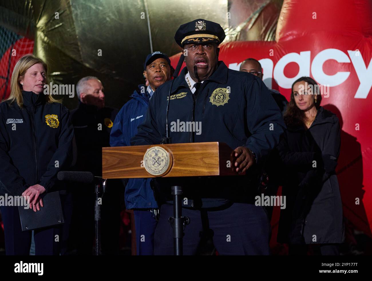 November 27, 2024, New York, New York, USA: NYPD Chief Jeffrey Maddrey ...