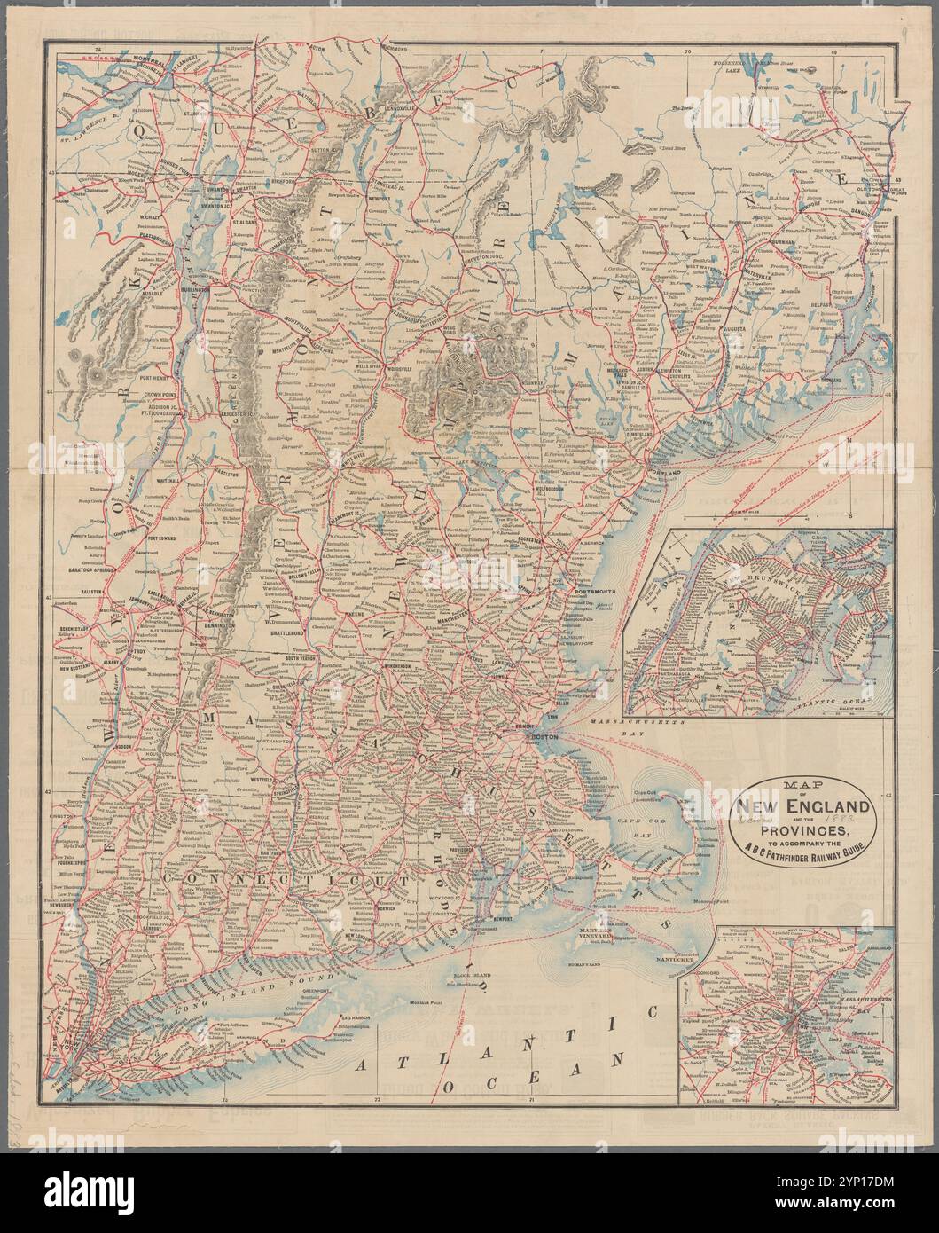 Map of New England and the provinces to accompany the ABC pathfinder ...