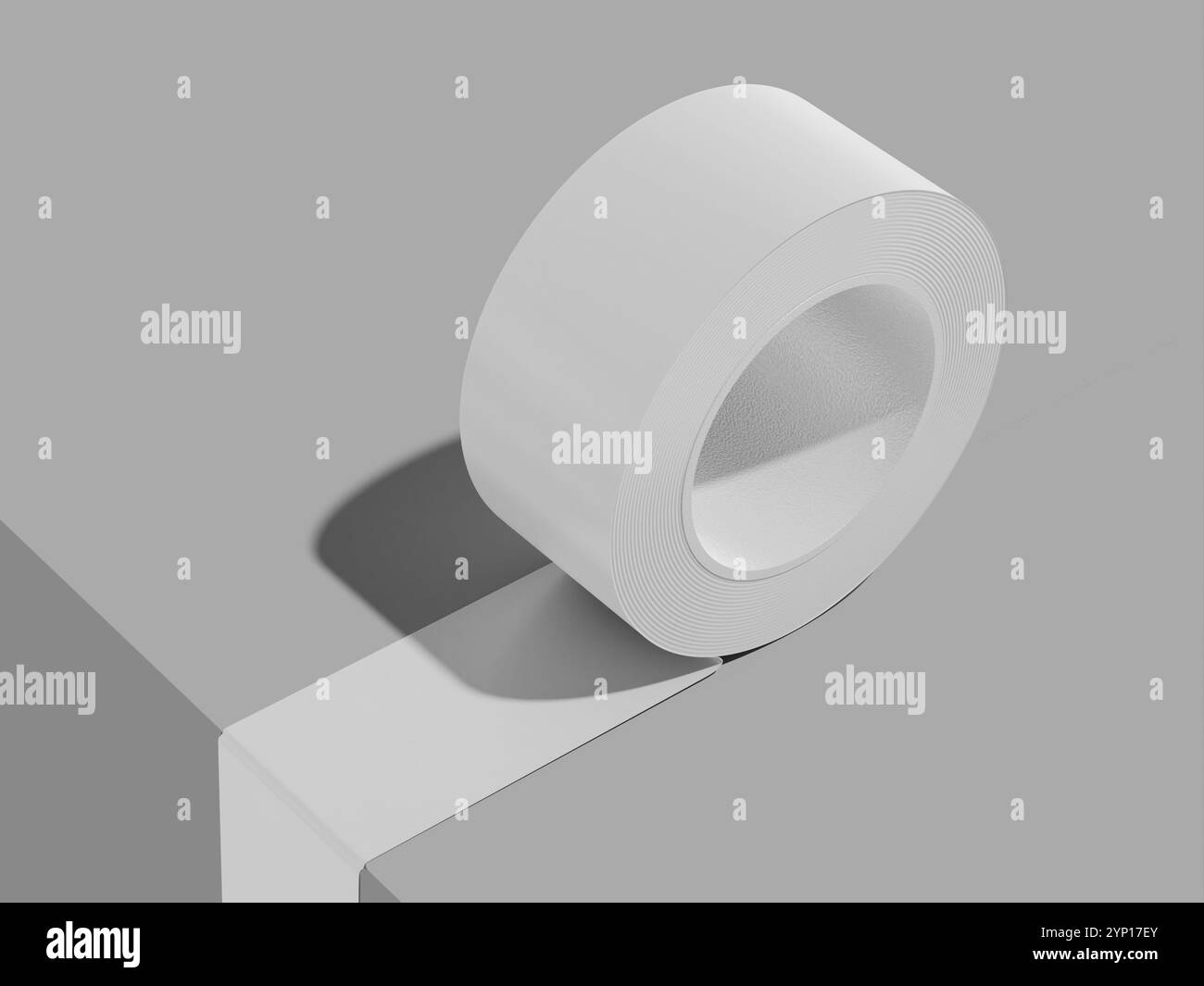 White Empty Adhesive Tape Mockup for packaging Stock Photo - Alamy
