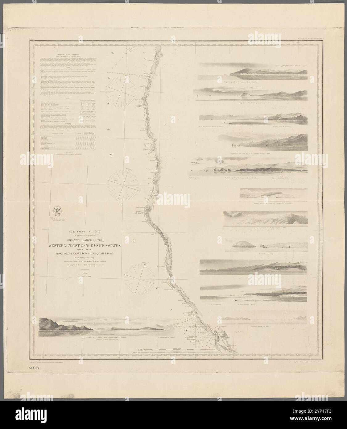 Reconnaissance of the western coast of the United States: middle sheet ...