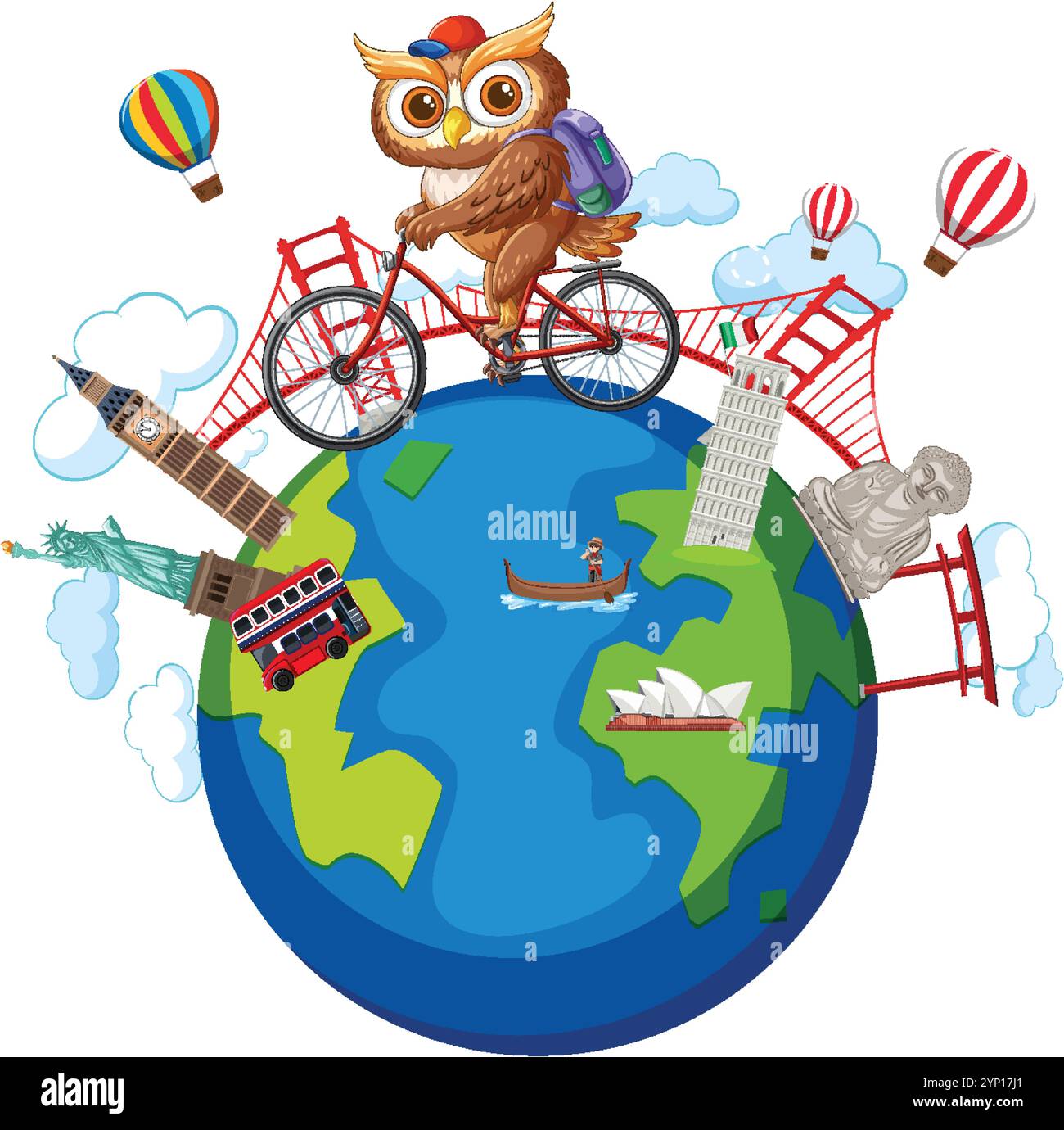 Famous international attractions Cut Out Stock Images & Pictures - Alamy