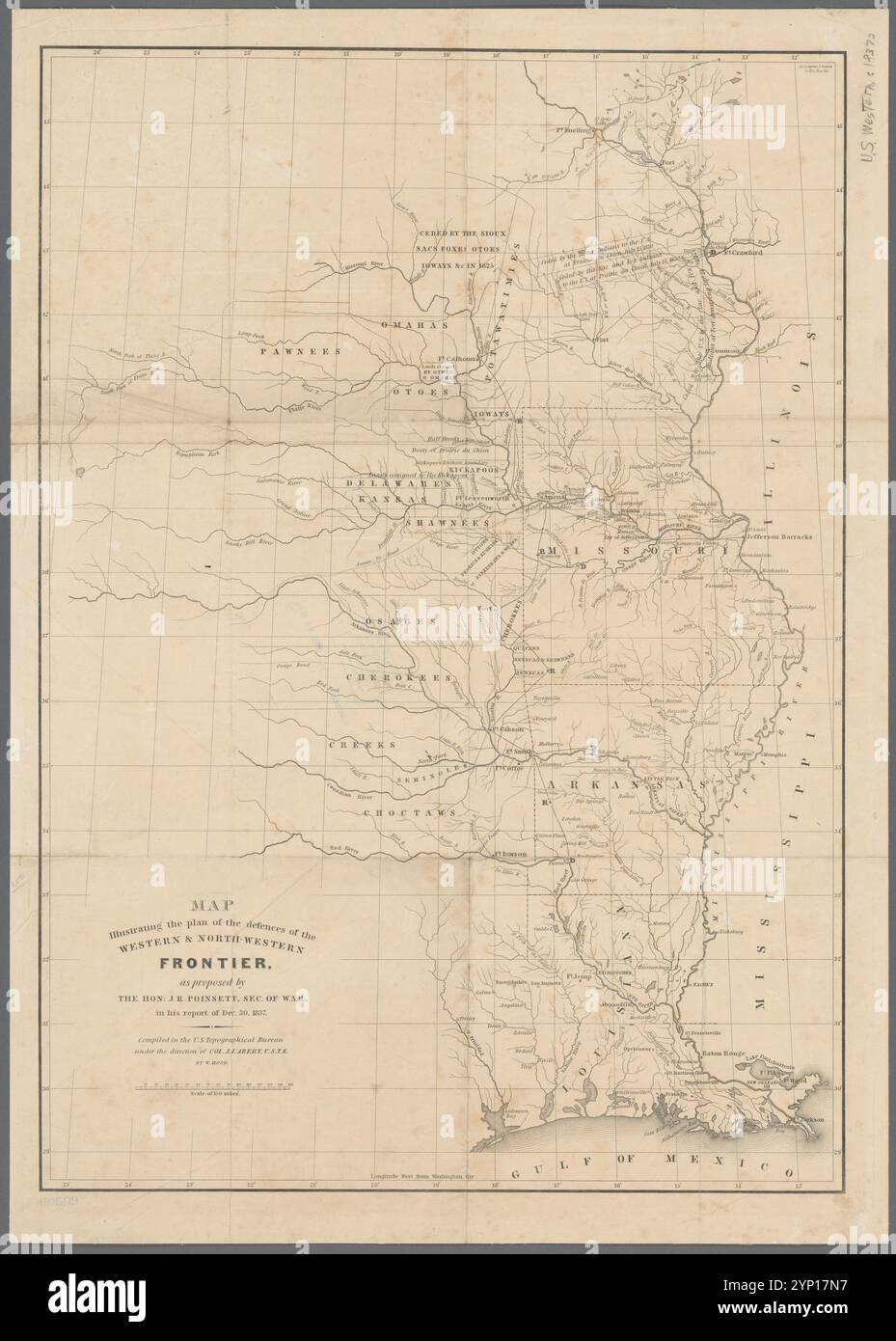 Map illustrating the plan of the defences of the western & north ...