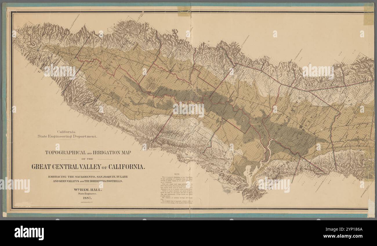 Topographical and irrigation map hi-res stock photography and images ...