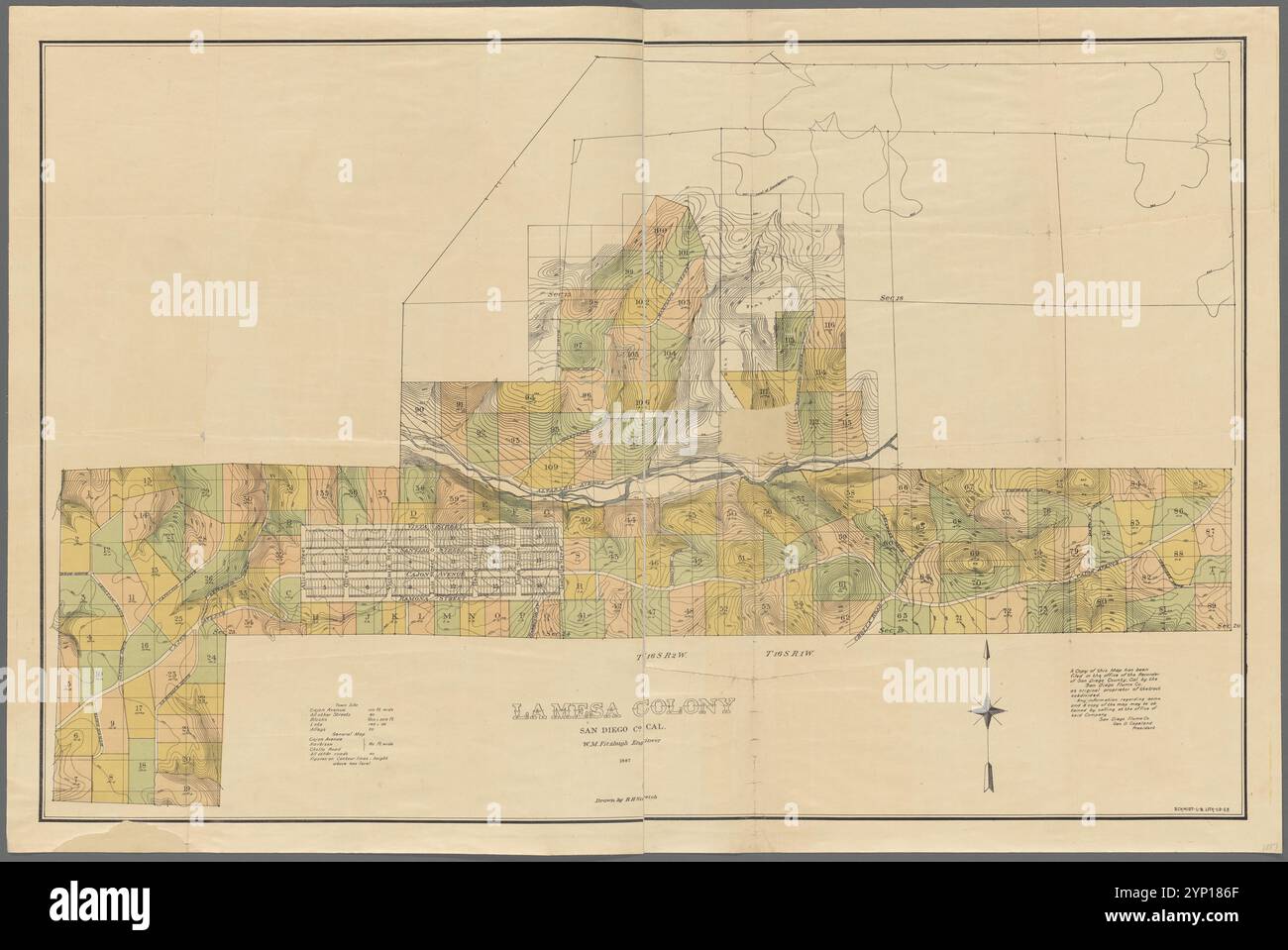 San diego county map hi-res stock photography and images - Alamy