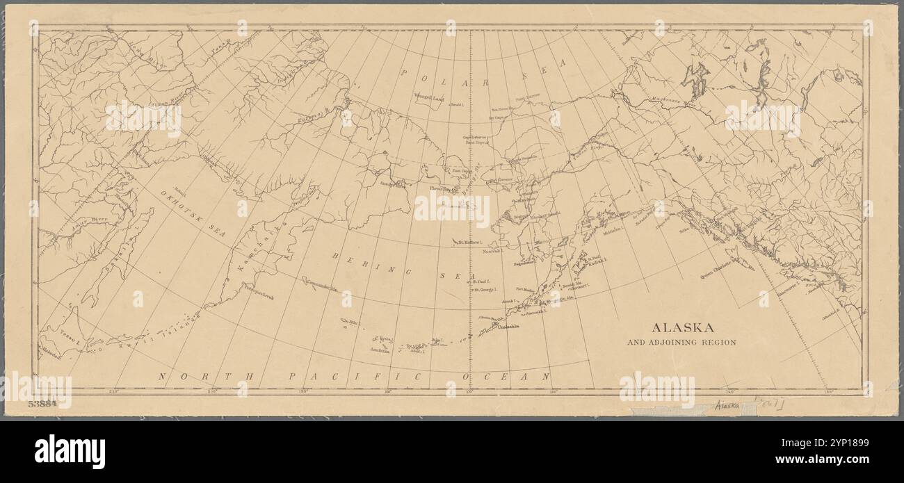 Alaska russia map 1867 hi-res stock photography and images - Alamy