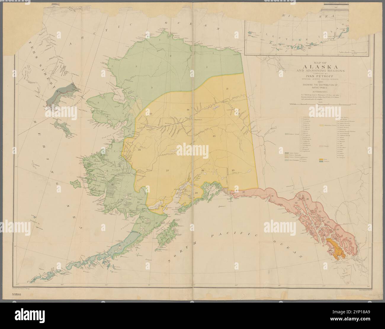 Alaska tribes map hi-res stock photography and images - Alamy