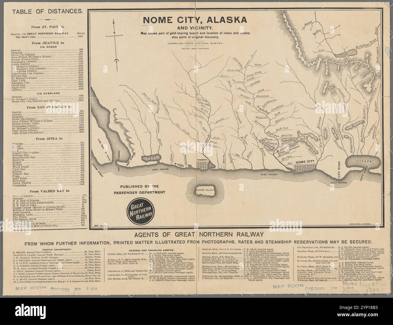 Nome City, Alaska, and vicinity : map shows part of gold-bearing beach ...