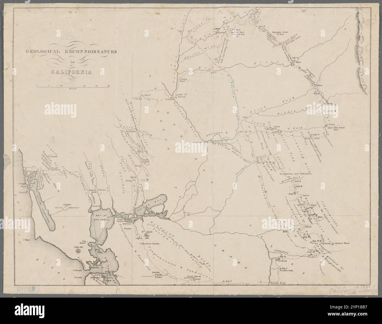 California map 1850 hi-res stock photography and images - Alamy