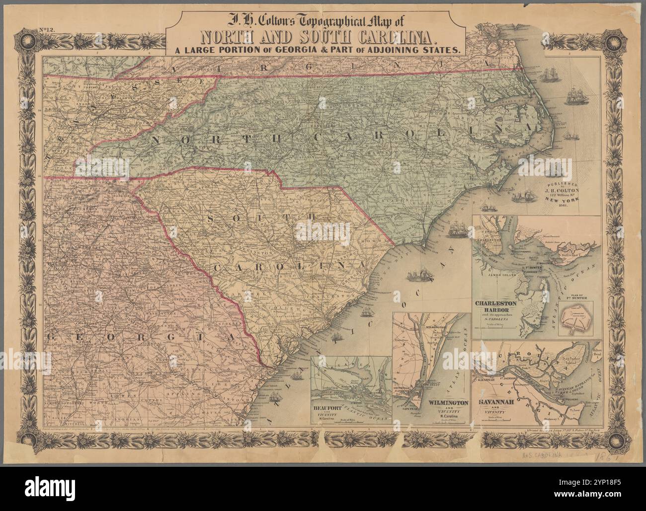 Civil war map south carolina hi-res stock photography and images - Alamy