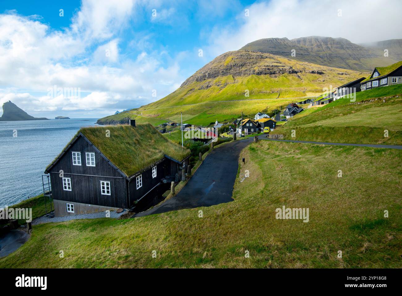 Village bour vagar island faroe hi-res stock photography and images - Alamy