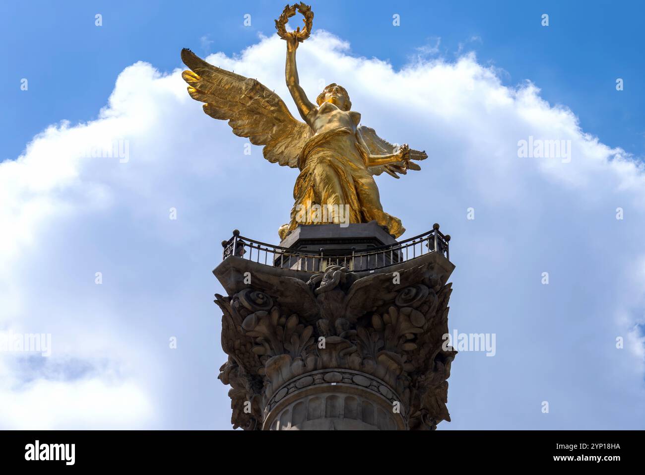 Mexico City tourist attraction Angel of Independence column near ...