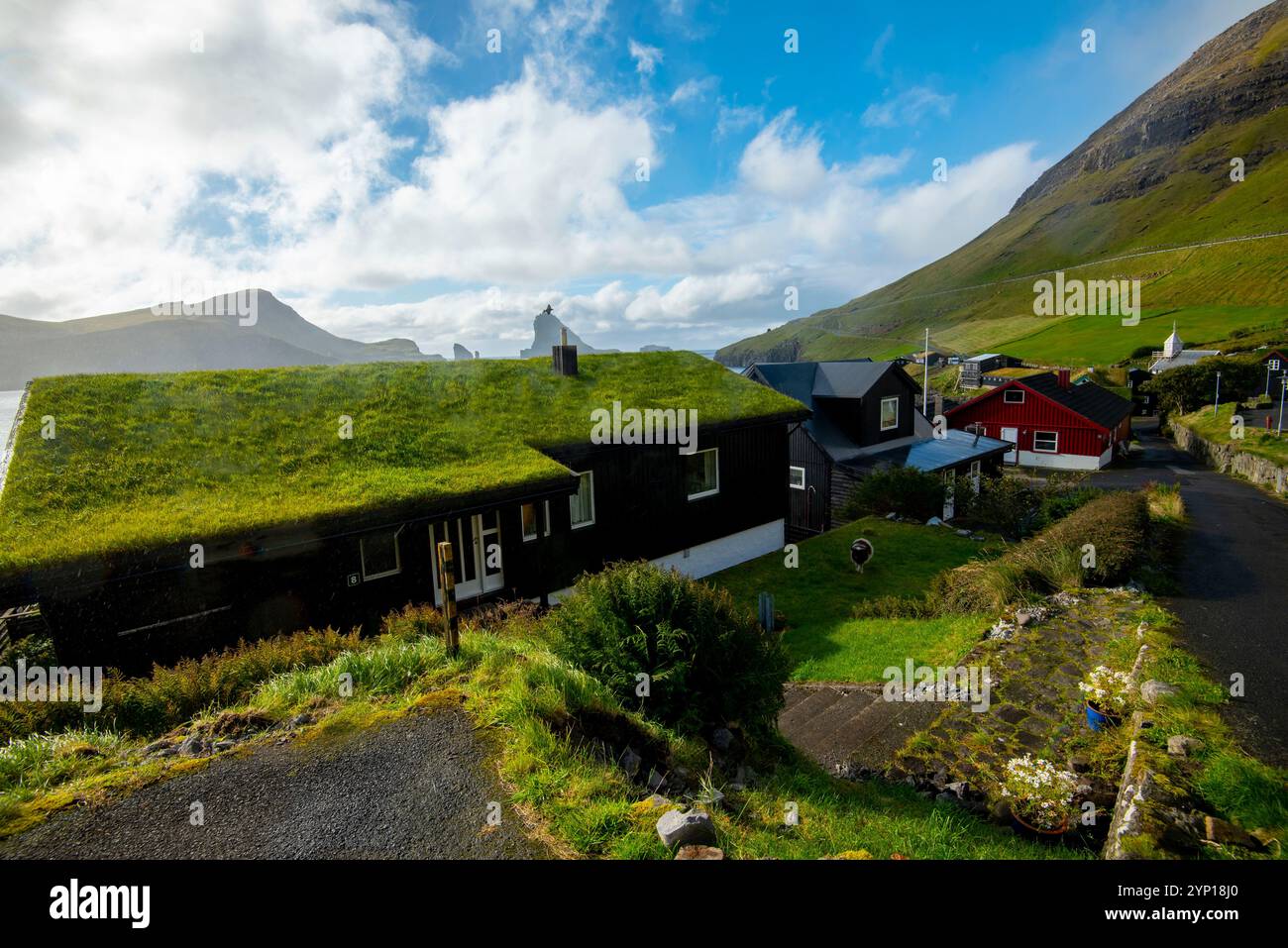 Town of Bour - Faroe Islands Stock Photo - Alamy