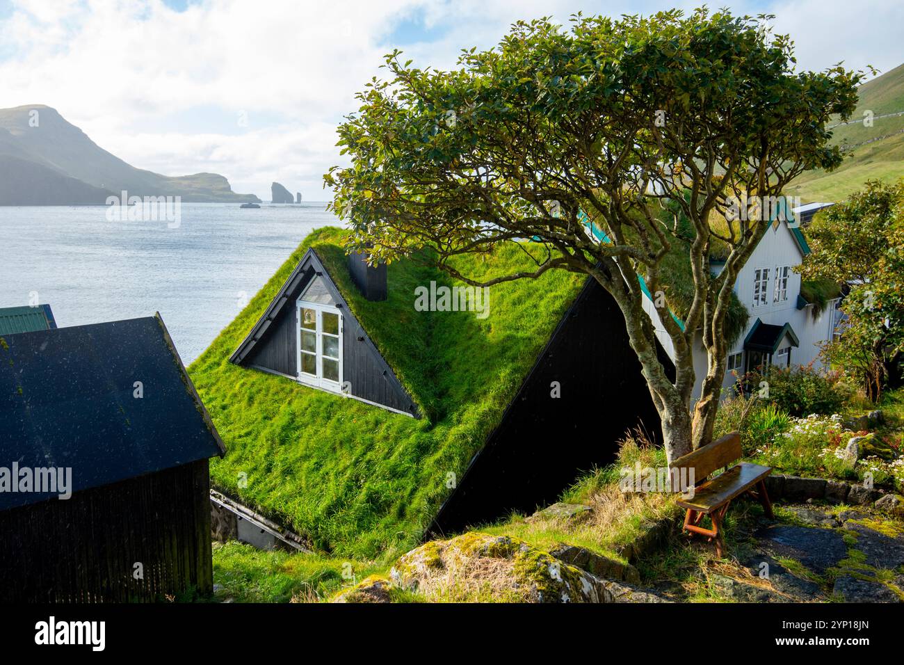 Town of Bour - Faroe Islands Stock Photo - Alamy