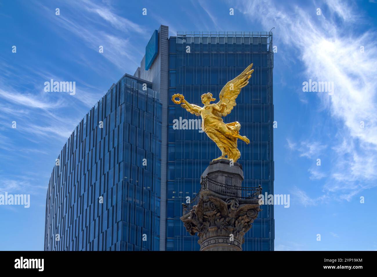 Mexico City tourist attraction Angel of Independence column near ...
