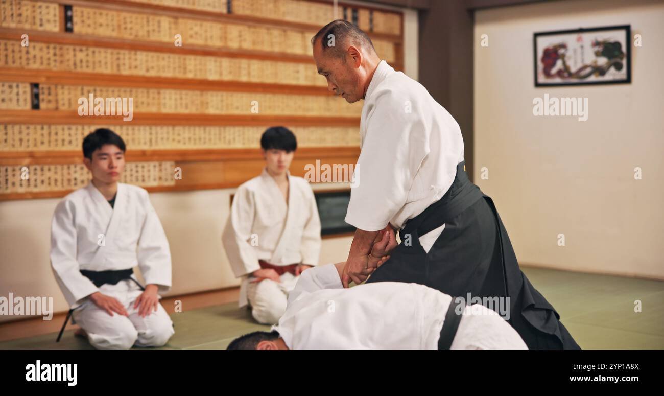 Group people training karate club hi-res stock photography and images ...