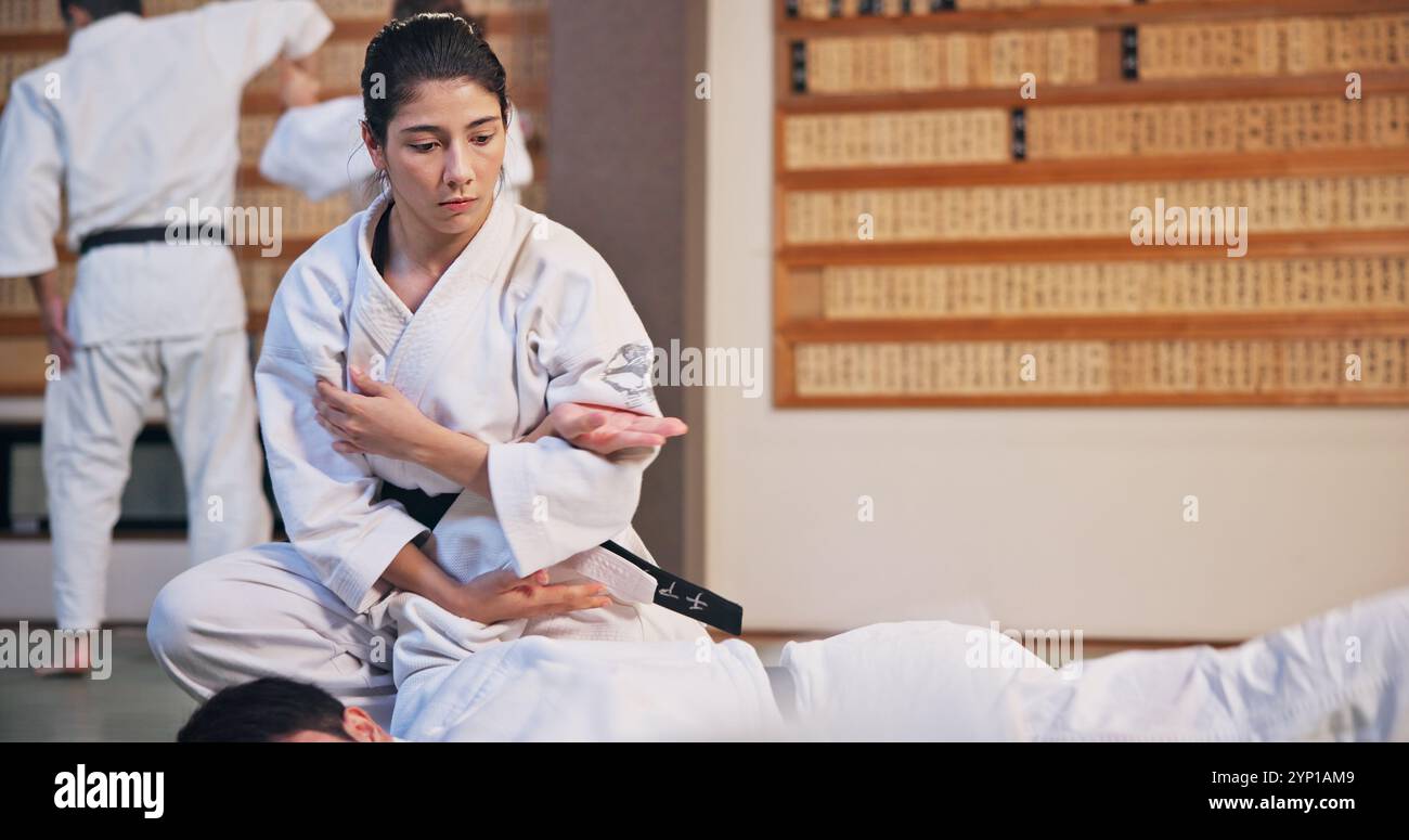 Group people training karate club hi-res stock photography and images ...