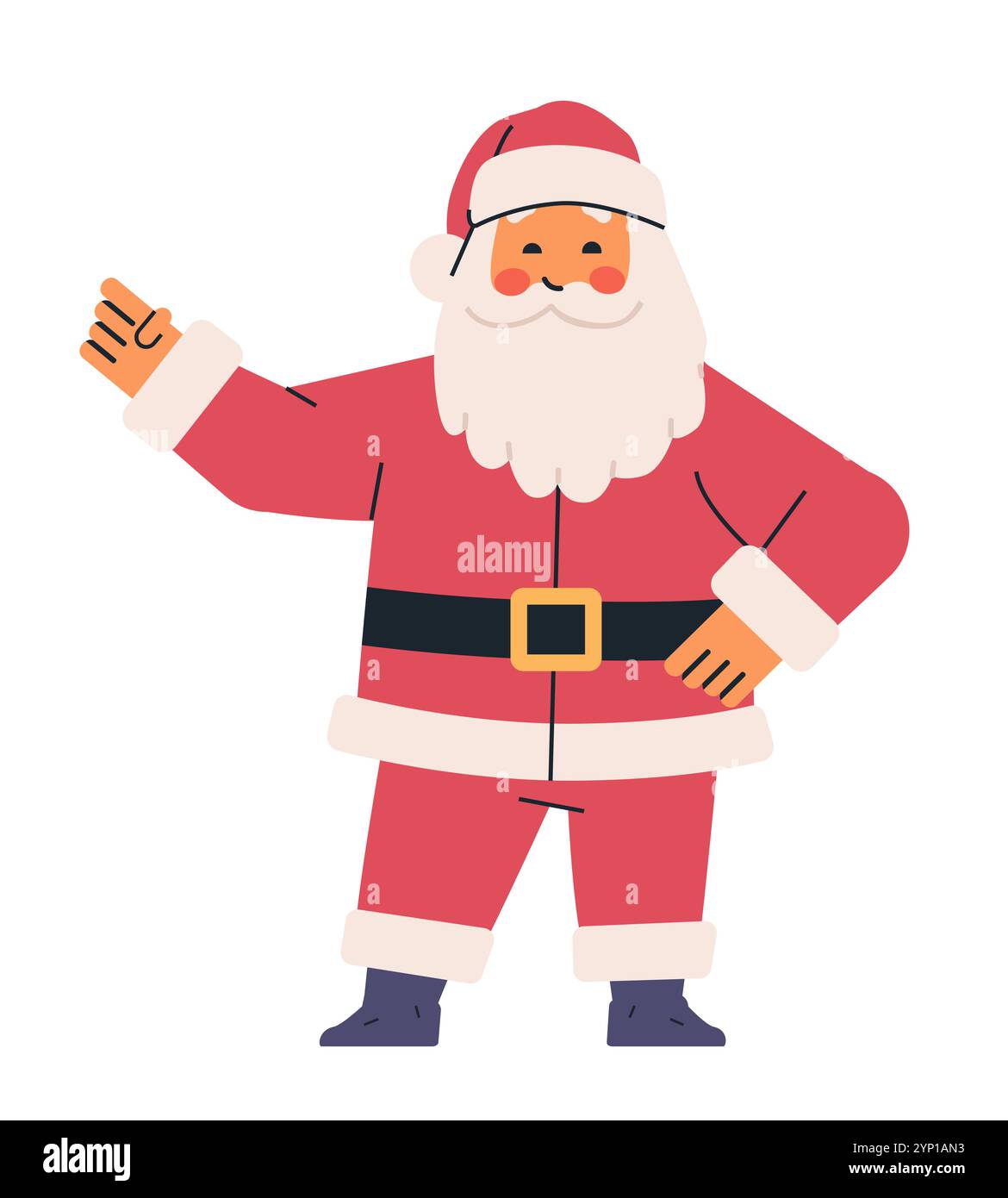 Joyful person in santa suit Stock Vector Images - Alamy