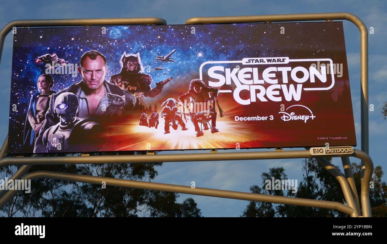 Los Angeles, California, USA 27th November 2024 Star Wars Skeleton Crew ...