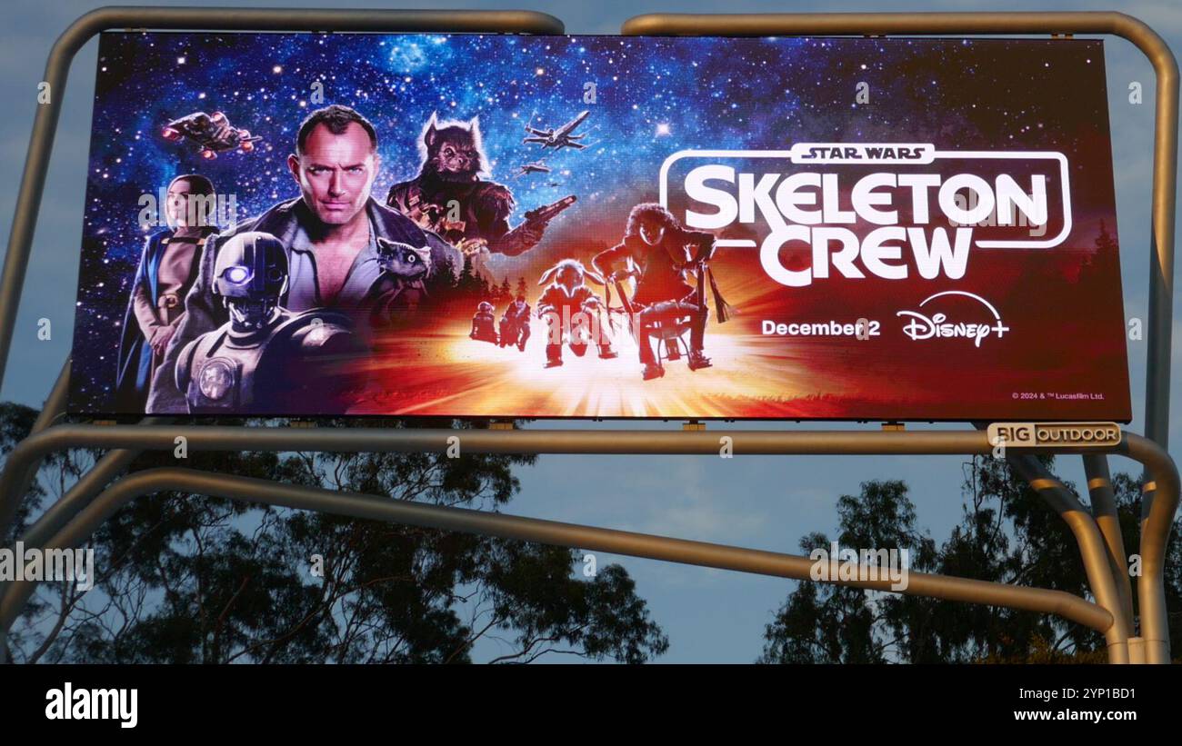 Los Angeles, California, USA 27th November 2024 Star Wars Skeleton Crew ...