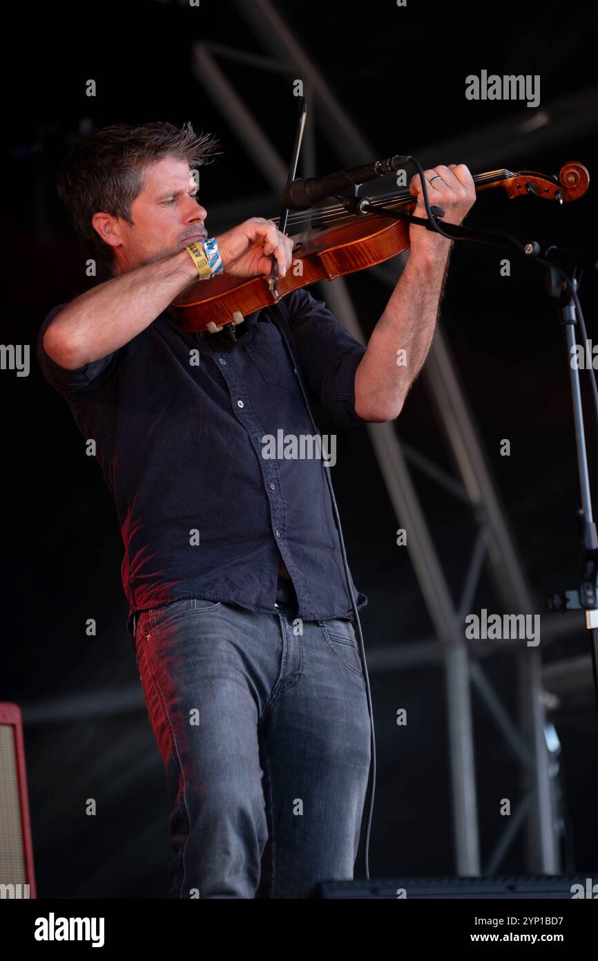 seth lakeman preforming at Wychwood Music Festival 2024, Cheltenham ...