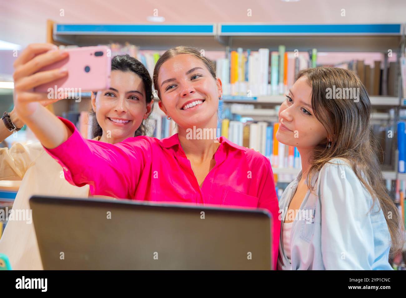 Selfie in library hi-res stock photography and images - Alamy