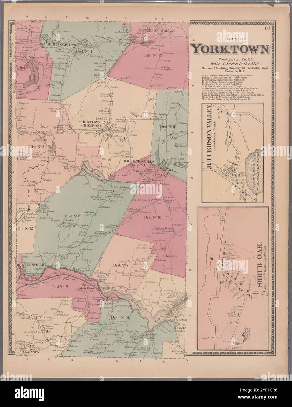 Plate 61: Town of Yorktown, Westerchester Co. N.Y. - Shrub Oak ...