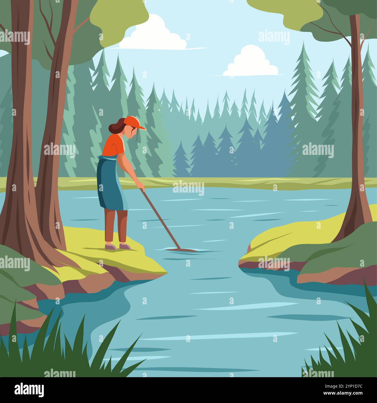 Flow clean rivers Stock Vector Images - Alamy