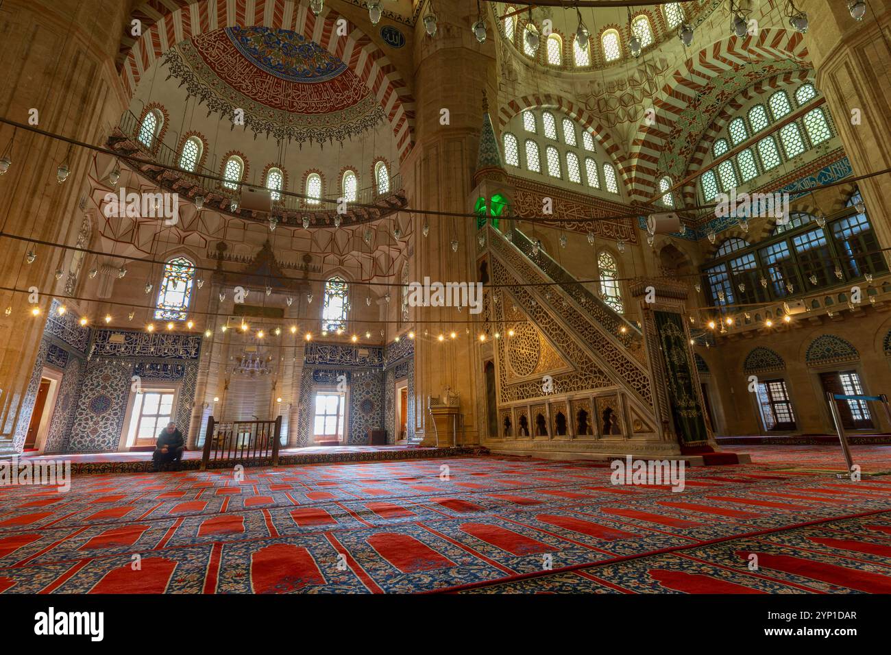 Interior of the Selimiye Mosque. The UNESCO World Heritage Site Of The ...