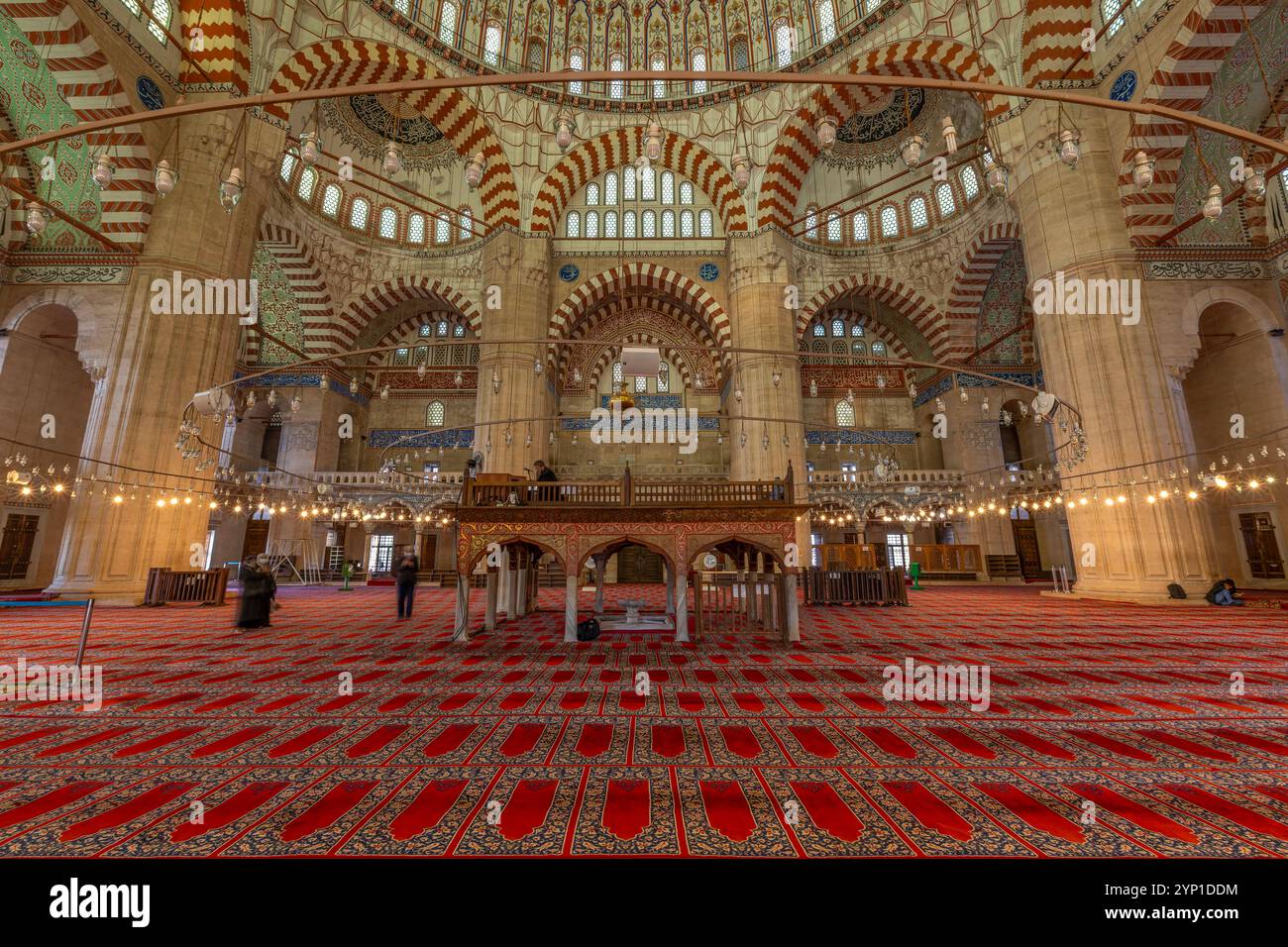Interior of the Selimiye Mosque. The UNESCO World Heritage Site Of The ...
