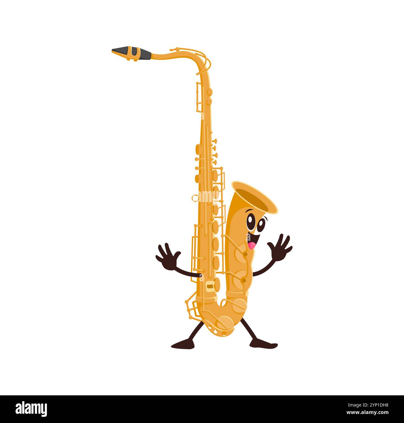 Saxophone cartoon hi-res stock photography and images - Alamy
