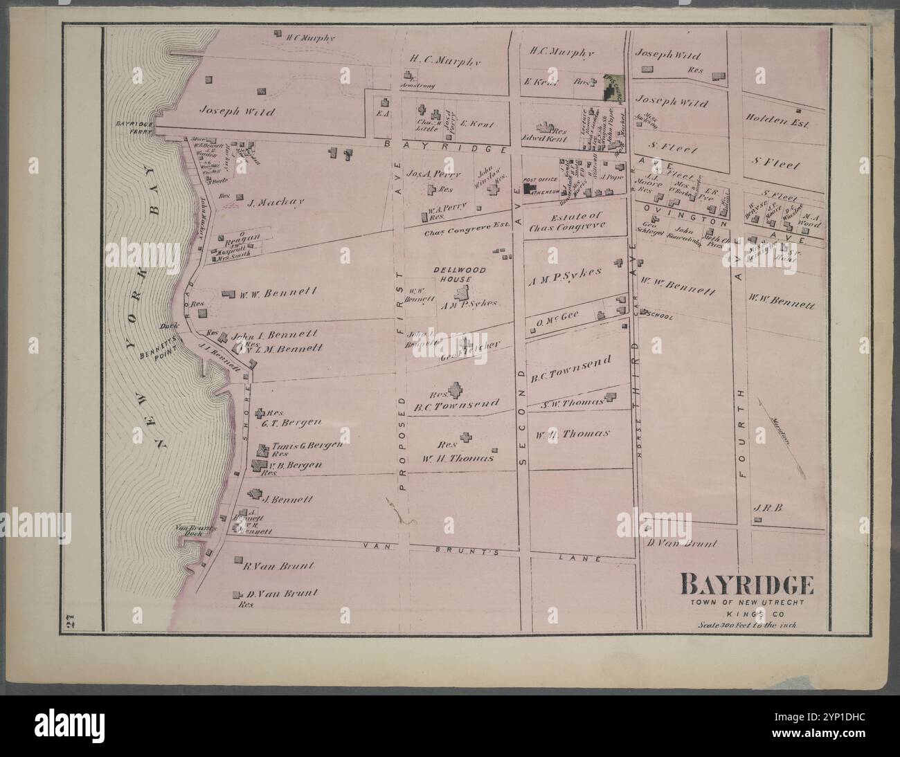 Bayridge. Town of New Utrecht, Kings Co. 1873 by Beers, F. W ...