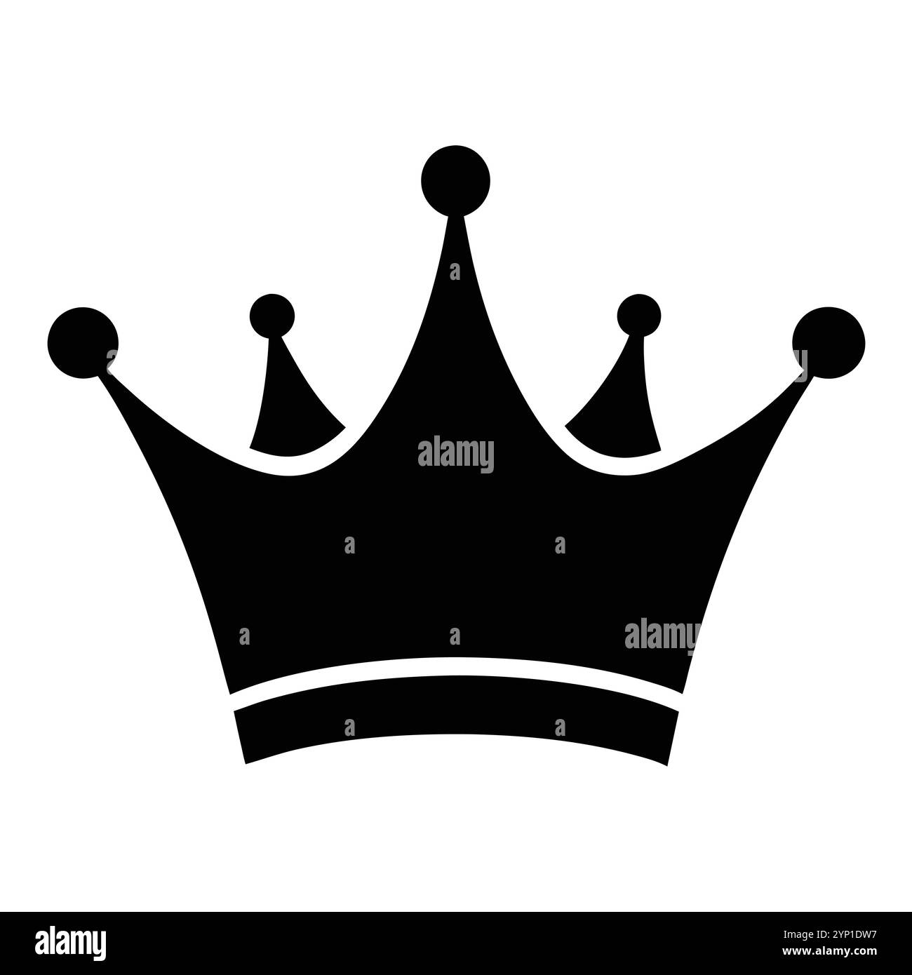 Queen crown icon flat hi-res stock photography and images - Alamy