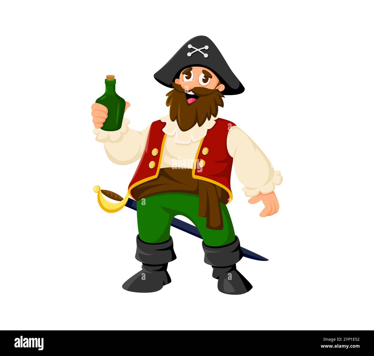 Drunk skipper Stock Vector Images - Alamy