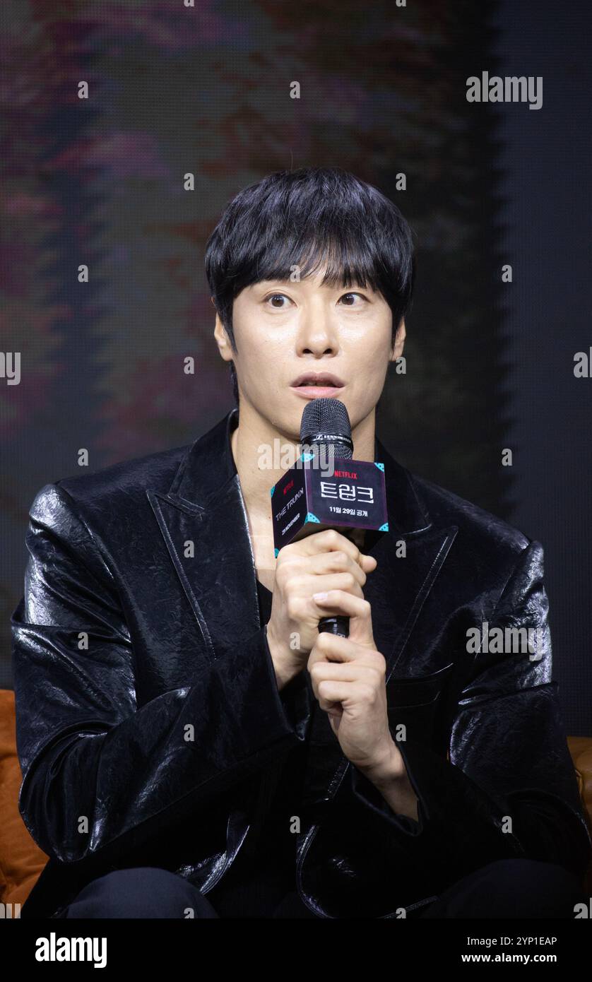 Kim Dong-Won, Nov 26, 2024 : Actor Kim Dong-Won at a press conference ...