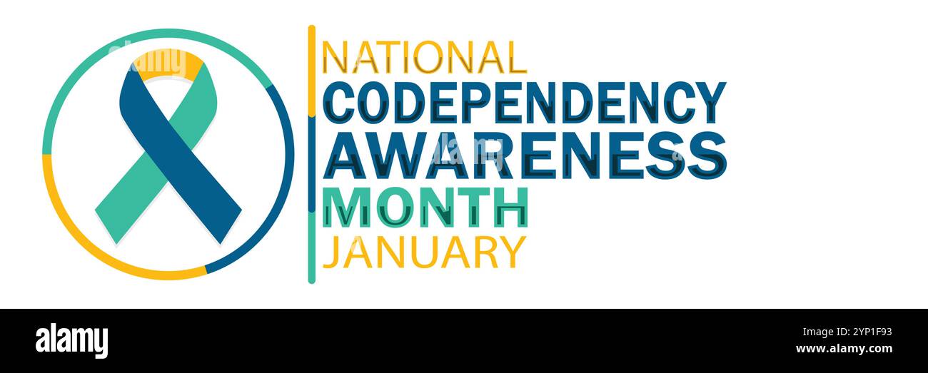 National Codependency Awareness Month January. Suitable for greeting ...