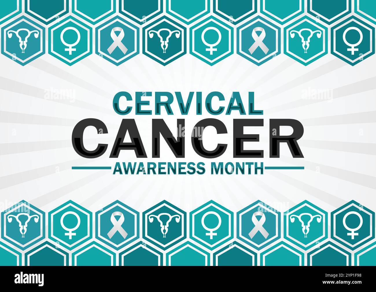 Cervical Cancer Awareness Month Modern Vector illustration. Holiday concept. Template for ...