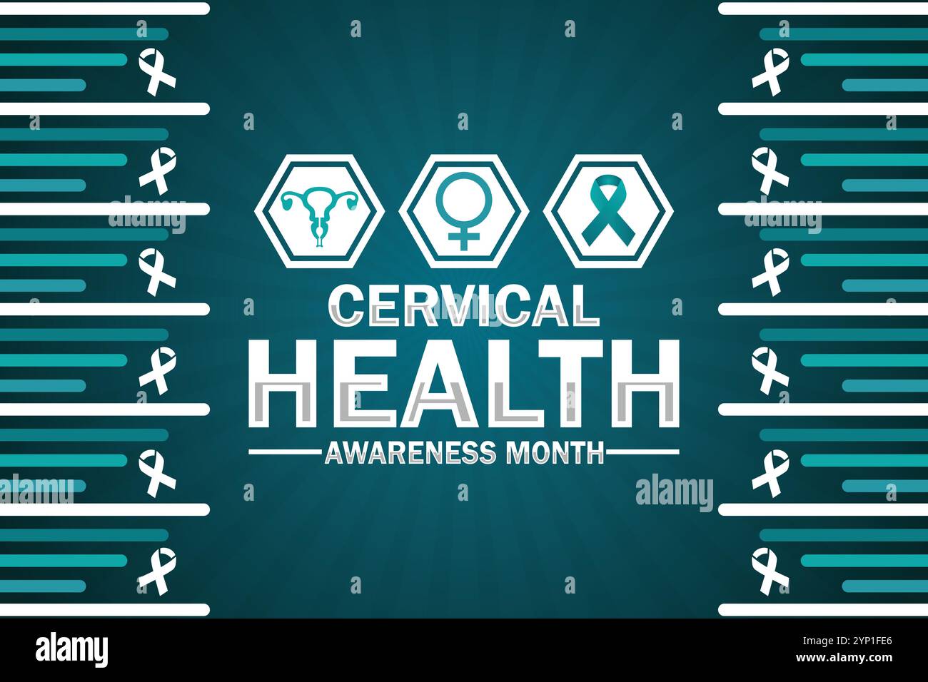 Cervical Health Awareness Month. Suitable for greeting card, poster and ...