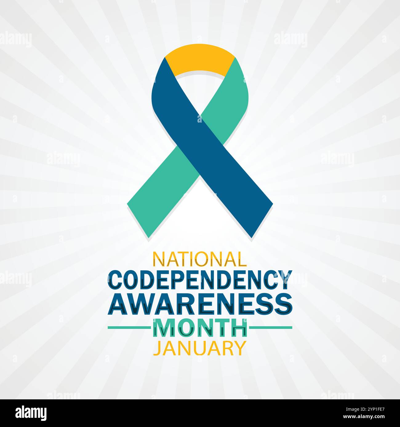 National Codependency Awareness Month January. Holiday concept ...