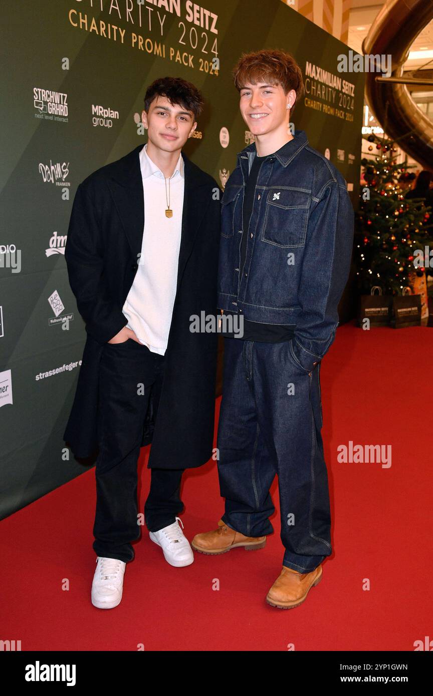 Noah Miguel Oechsle Rodriguez und Paul Bohme bei der 4. Charity Promi ...