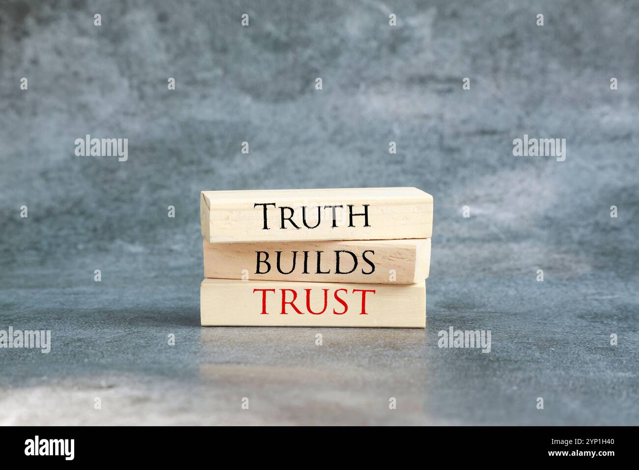 Truth builds trust symbol. Concept word Truth builds trust on wooden ...