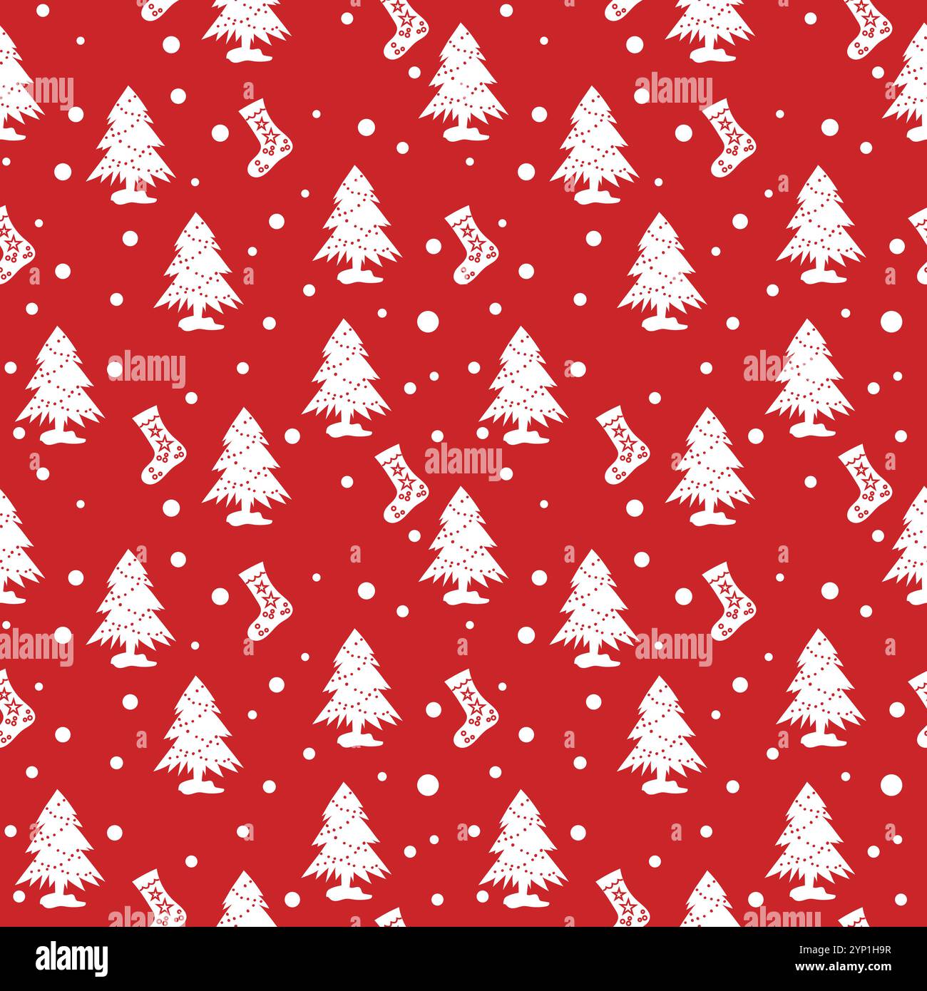 Christmas trees pattern Stock Vector Images - Alamy