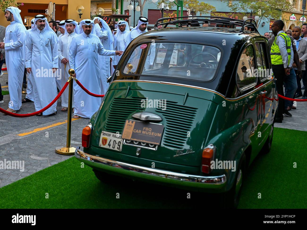 QATAR CLASSIC CARS EXHIBITION 2024 IN DOHA People visit vintage cars ...
