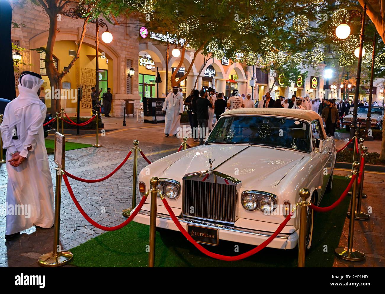 QATAR CLASSIC CARS EXHIBITION 2024 IN DOHA People visit vintage cars ...