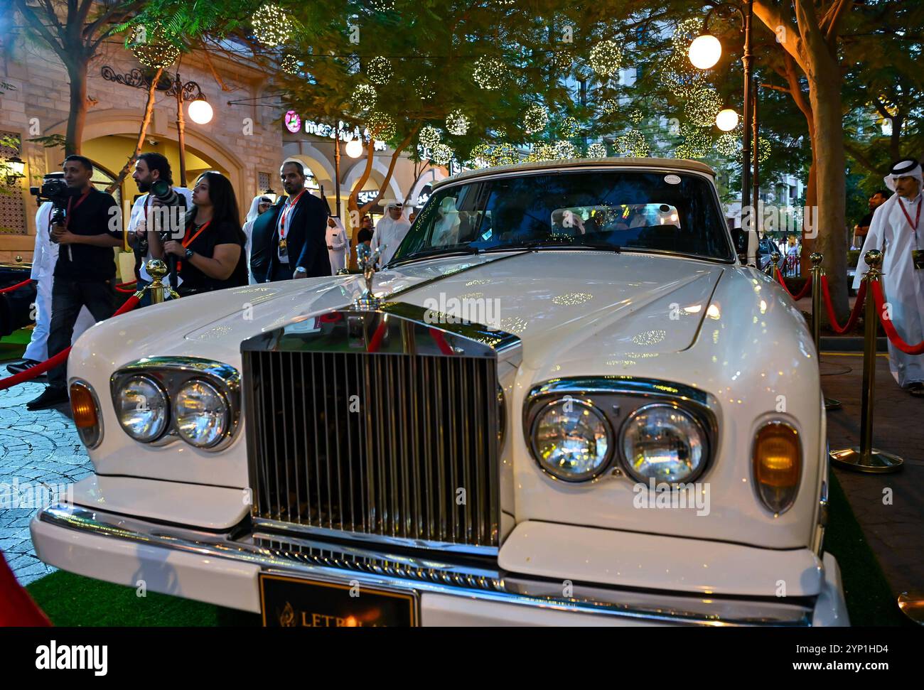 QATAR CLASSIC CARS EXHIBITION 2024 IN DOHA People visit vintage cars ...