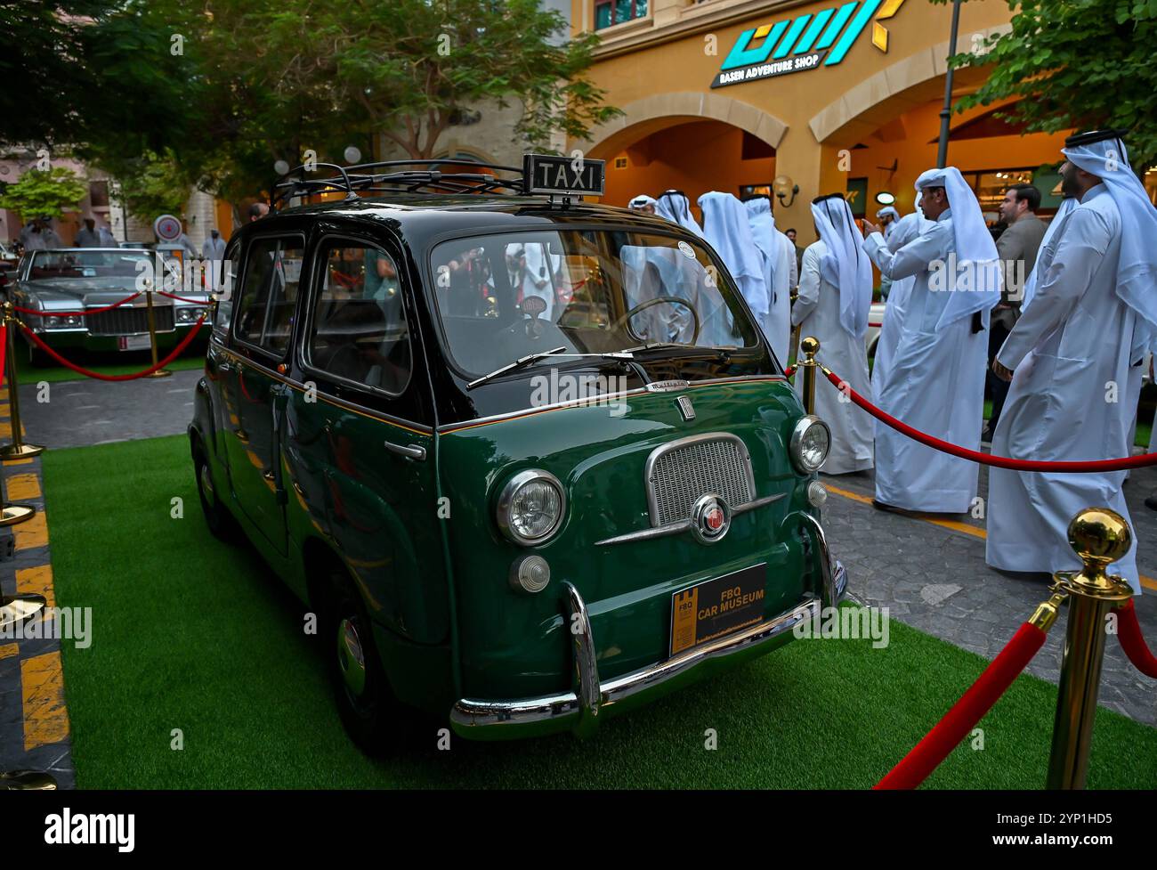 QATAR CLASSIC CARS EXHIBITION 2024 IN DOHA People visit vintage cars ...
